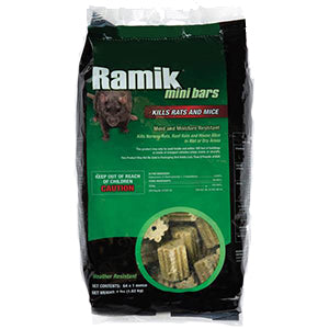 Ramik Rodenticide Mini Bars - 64 x 1 oz. - 4 Lb. Bag - Seed Barn