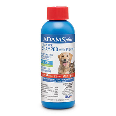 Adams Plus Flea & Tick Shampoo w/ Precor - 12 Oz. - Seed Barn