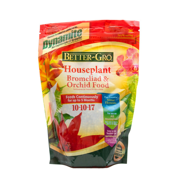 Dynamite Orchids & Bromeliads Plant Food 10-10-17 - 10 Ounces - Seed Barn