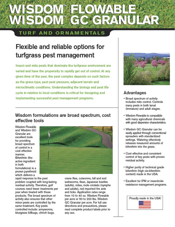 Wisdom TC Bifenthrin Insecticide - 1 Gallon - Seed Barn