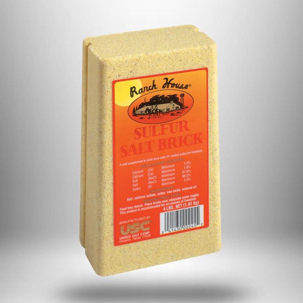 Sulfur Salt Brick - 4lbs x12 - Seed Barn